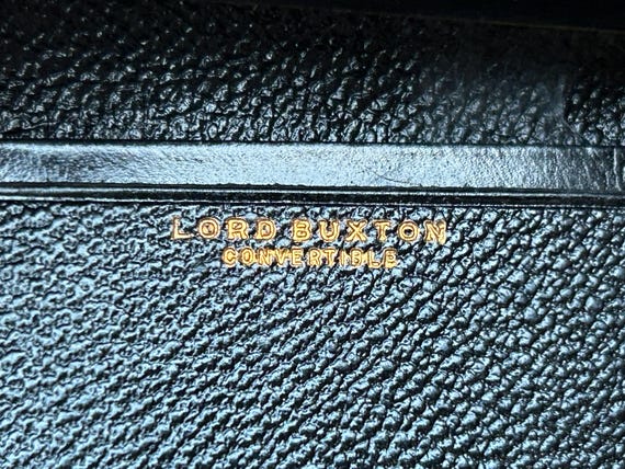 Lord Buxton Convertible Black Leather Wallet - Billfo… - Gem