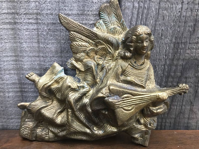 Solid Brass Angel Wall Mount - Etsy