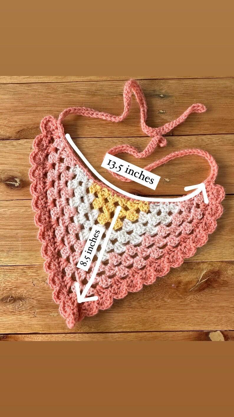 Crochet Granny Square Bandana - Etsy