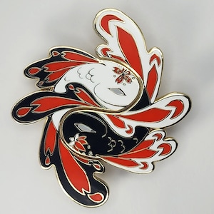 Yin Yang Whirlpool Atla Koi Pin Set, Spirit Companion, Yin Yang Koi ...