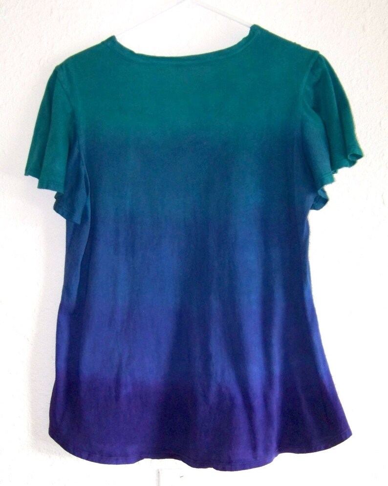 Ombre Swing Cut Shirt Hand Dyed Clothing - Etsy
