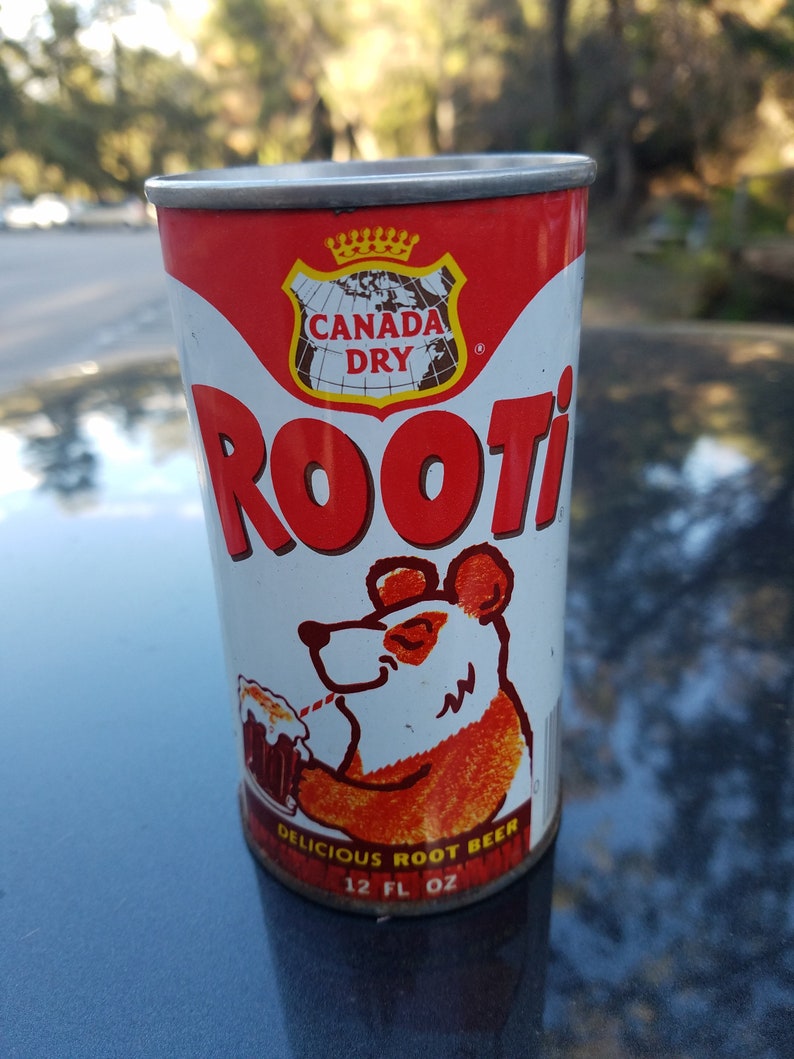Can Soda Rooti Delicious Root Beer From Canada Dry Vintage | Etsy