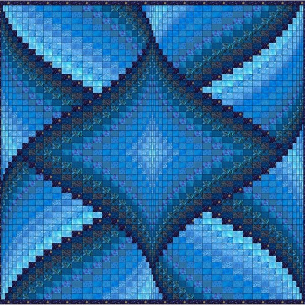 Blue Lily Bargello Quilt Kit - Etsy