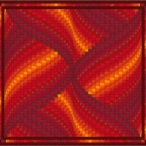 Surface of the Sun King Size Bargello Quilt Pattern - Etsy