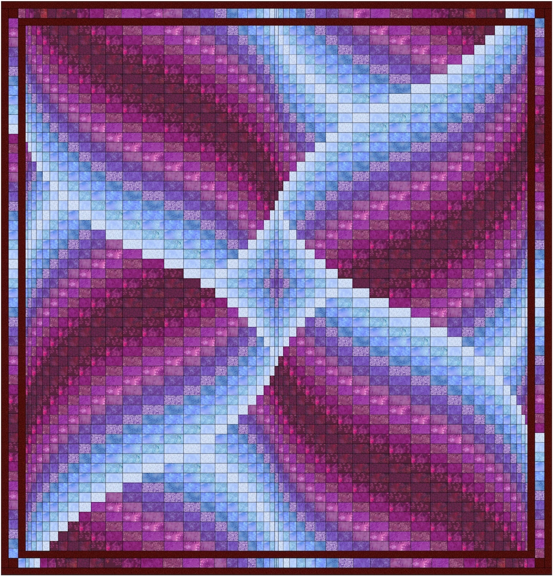 Swirling King Bargello Quilt Pattern - Etsy