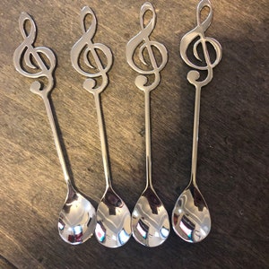 Music Treble Clef Spoon, Book Clip, Piano Gift, Guitar Gift, Ukulele ...
