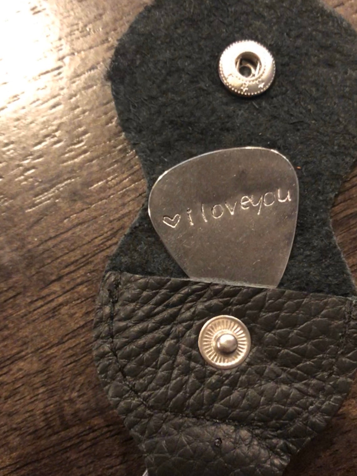 Personalized Guitar Pick Keychain Custom Made Hand Stamped | Etsy