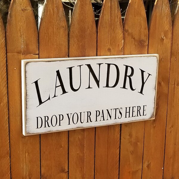 Wooden Laundry Sign - Etsy