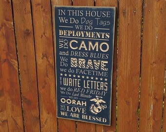 Usmc House Sign - Etsy