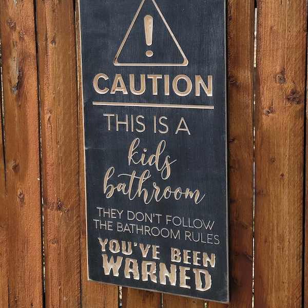 Kids Bathroom Signs - Etsy