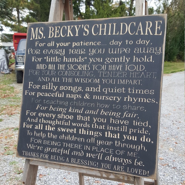 Daycare Custom Sign - Etsy