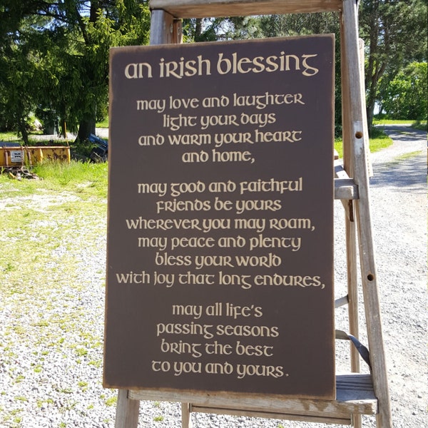 Irish Blessing May Love and Laughter - Etsy