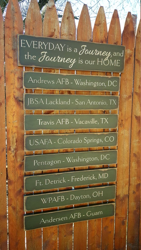 Personalized Carved Wooden Sign military Family - Etsy