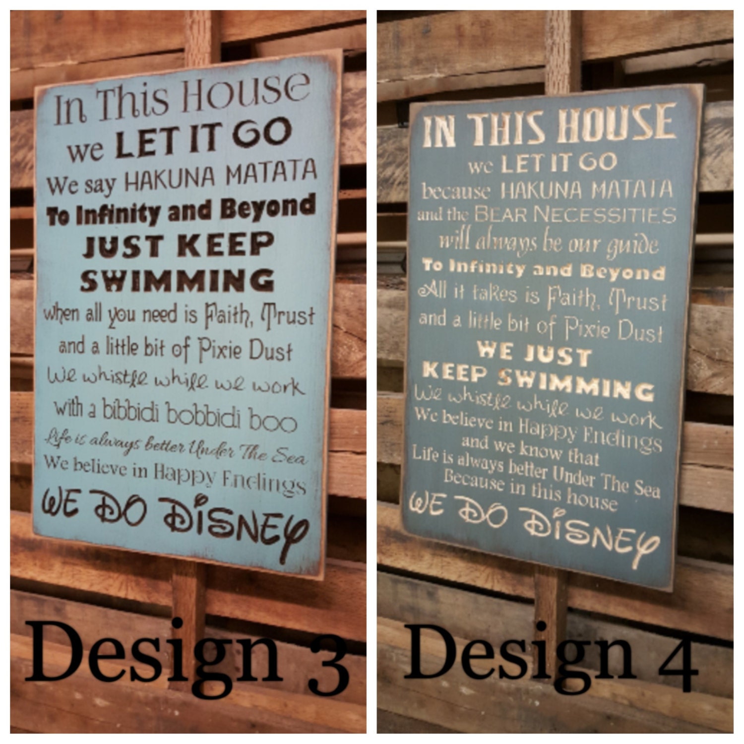 Custom Carved Wooden Sign - WE DO DISNEY - In This Castle, In This ...