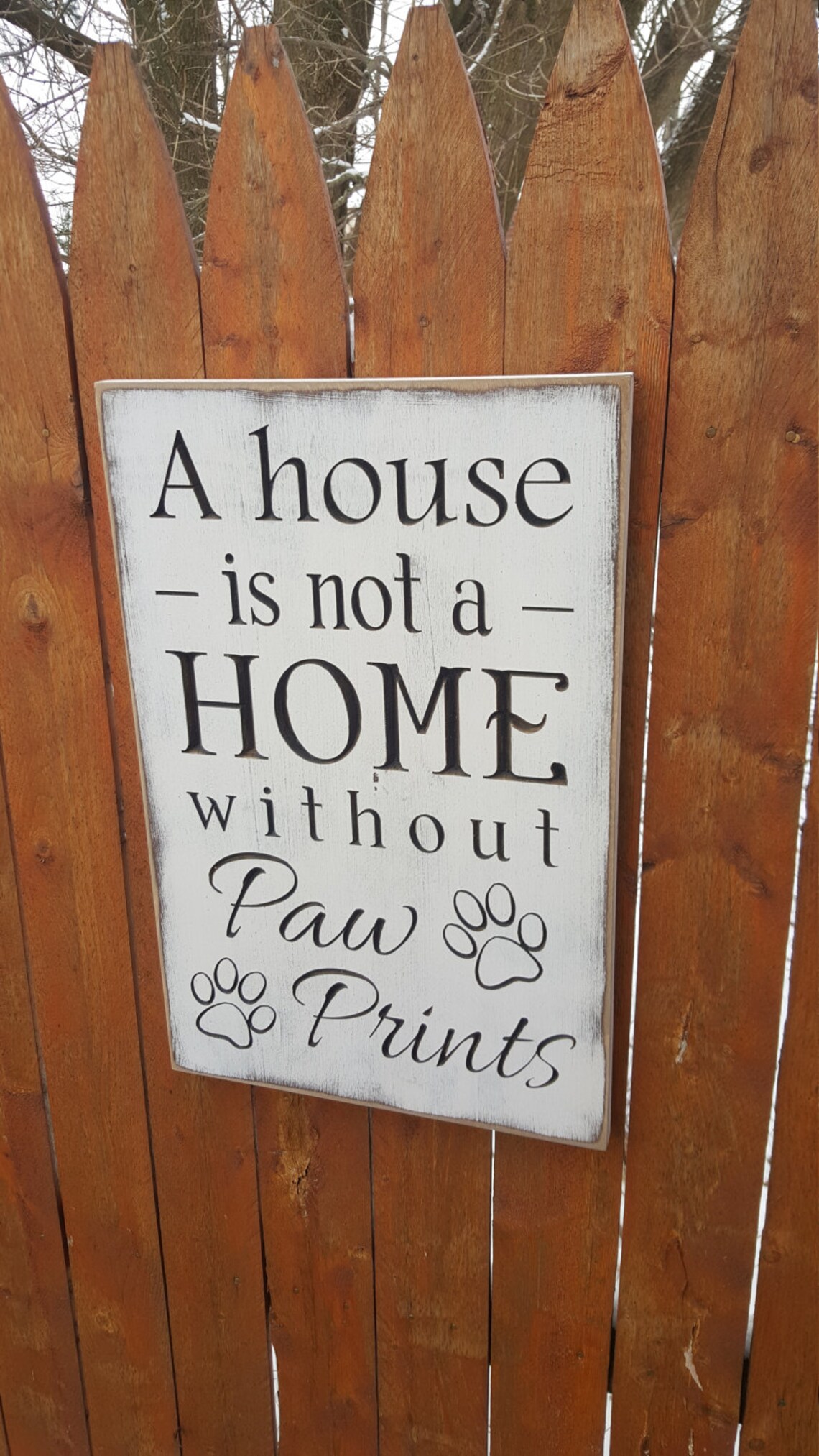 Custom Carved Wooden Sign a House is Not A Home | Etsy