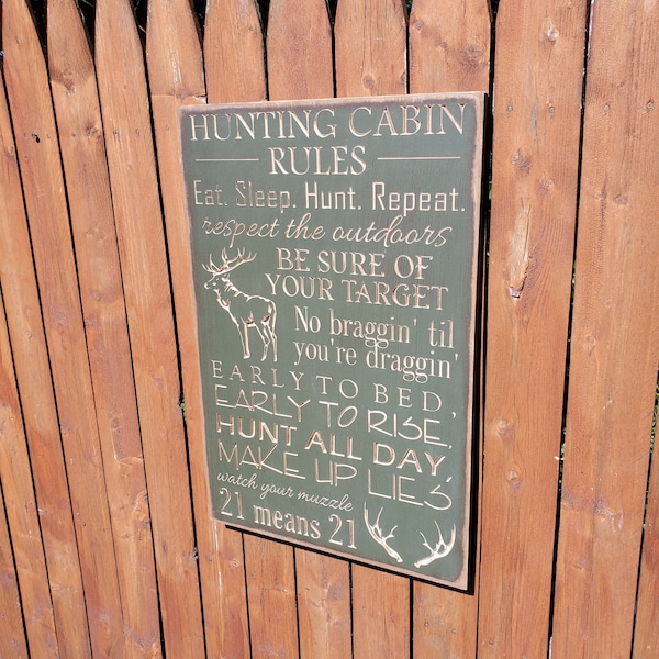 Cabin Rules - Etsy