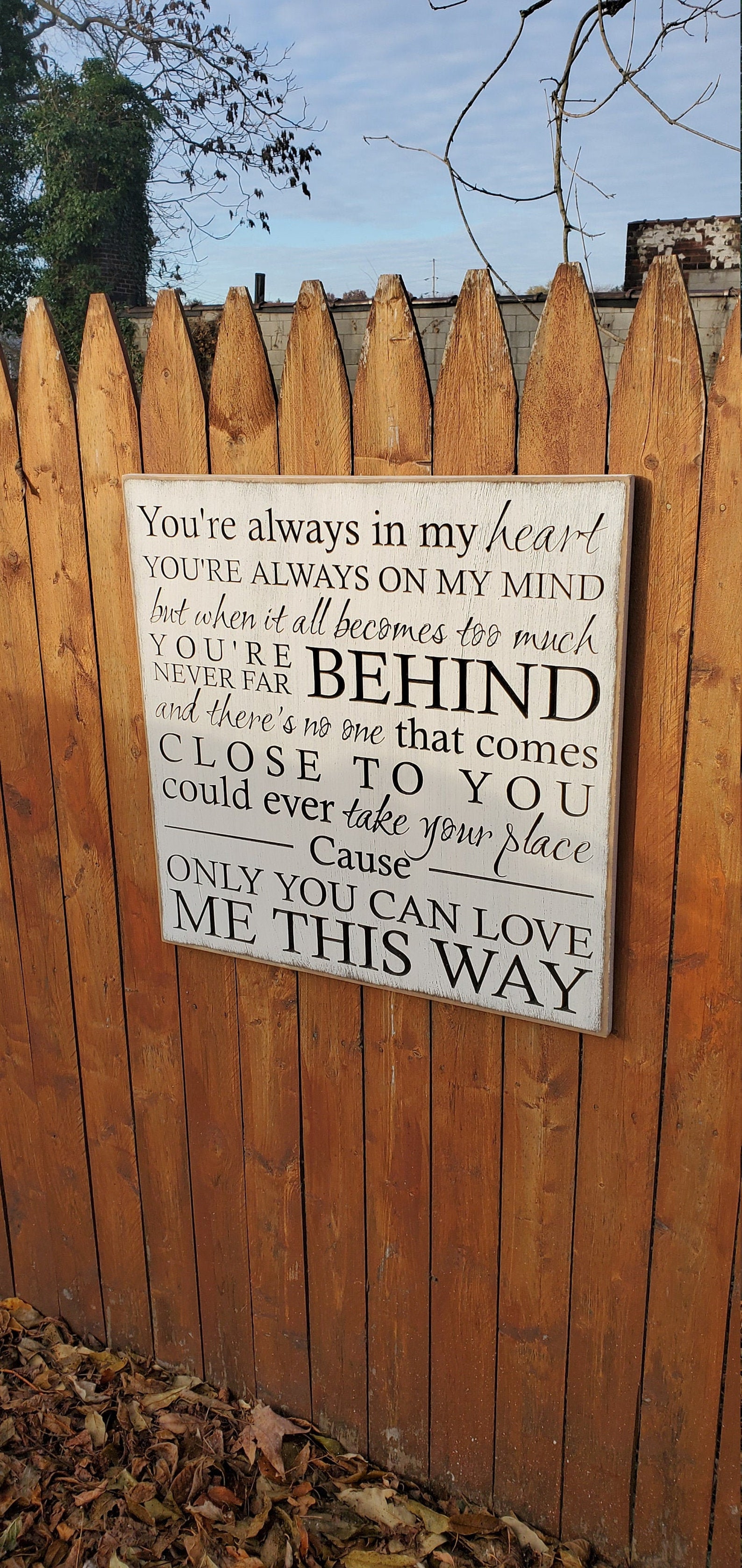 Custom Carved Wooden Sign you're Always in My - Etsy