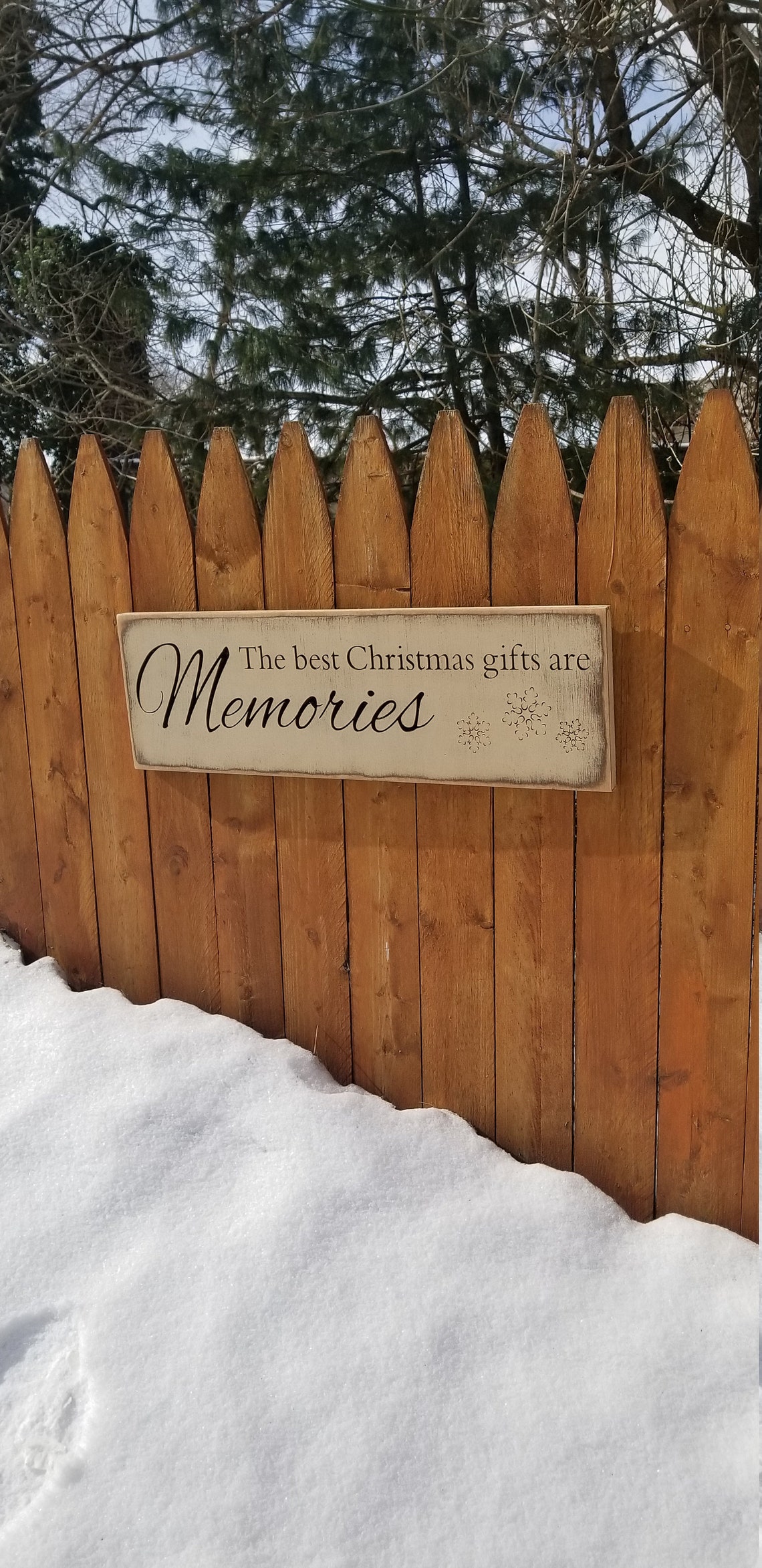 Custom Carved Wooden Sign - "the Best Christmas Gifts Are Memories" - Etsy
