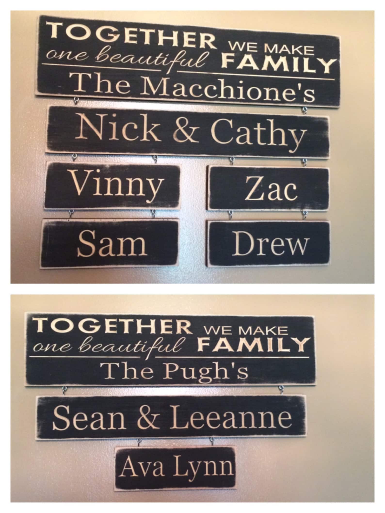 Personalized Carved Wooden Sign together We Make One - Etsy