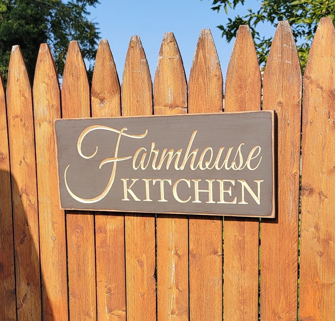 Custom Carved Wooden Sign farmhouse Kitchen - Etsy