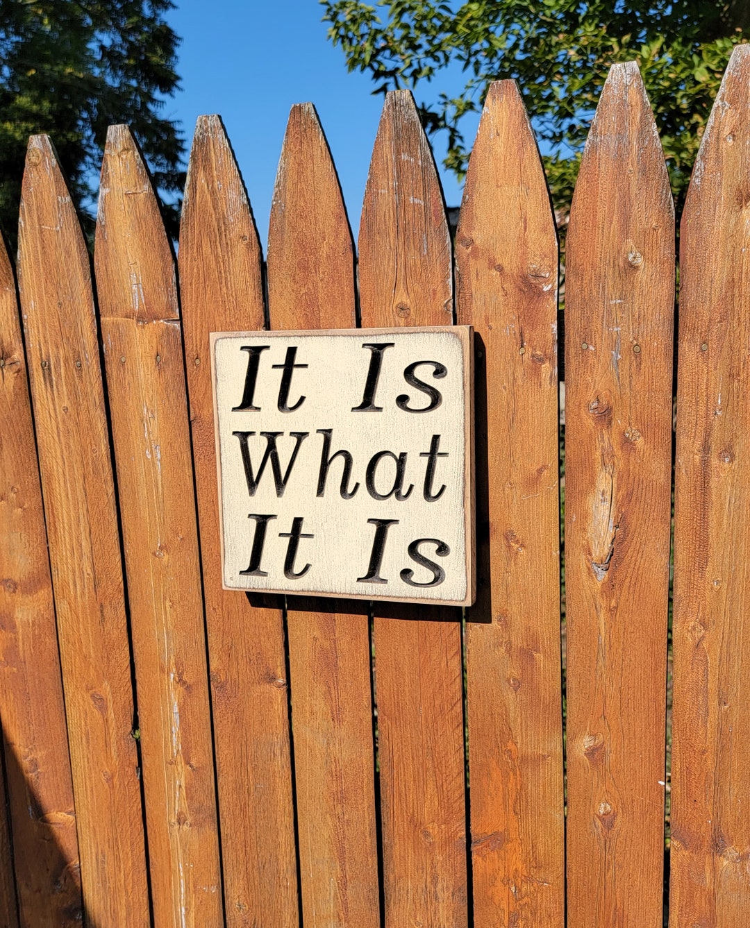 Custom Carved Wooden Sign it is What It Is - Etsy