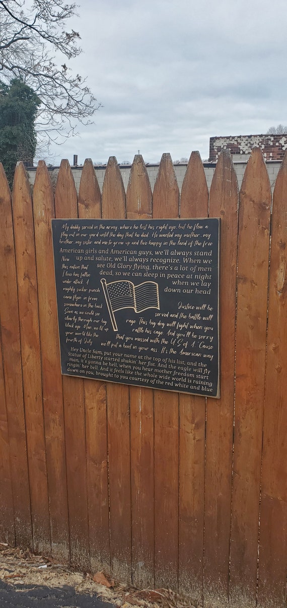 Custom Carved Wooden Sign courtesy of the Red White & - Etsy