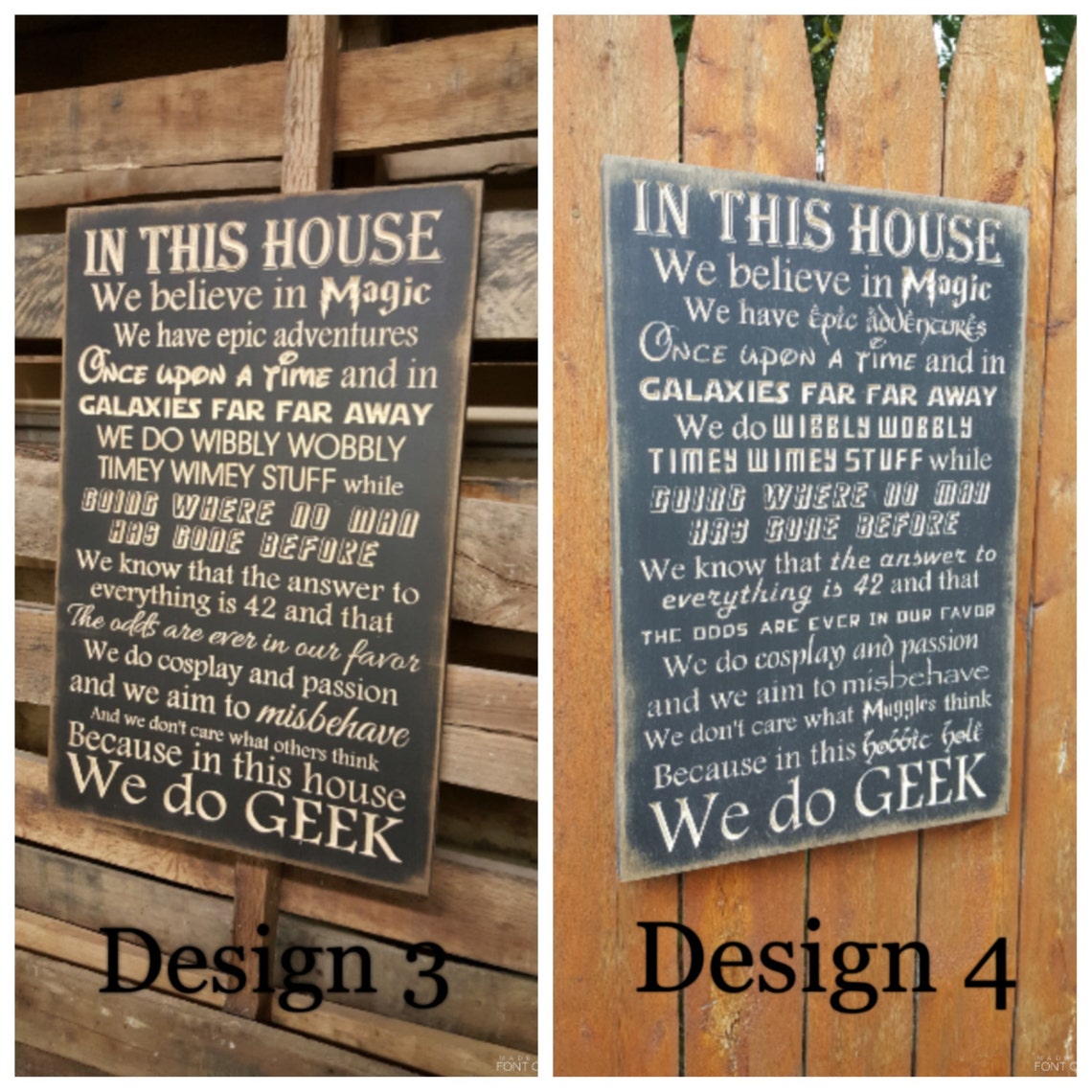 Custom Carved Wooden Sign in This House We Believe in - Etsy