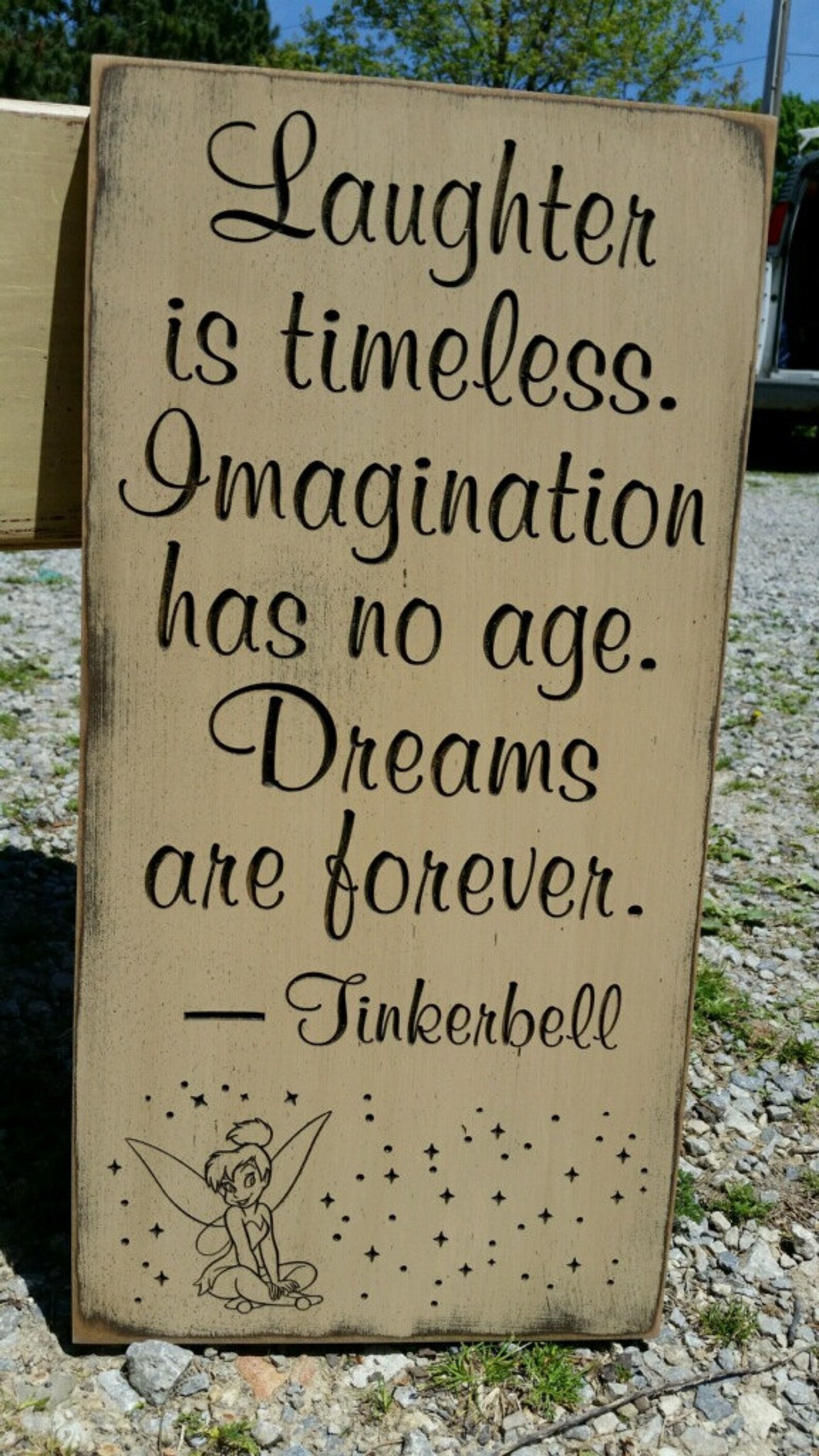 Custom Carved Wooden Sign laughter is Timeless. | Etsy