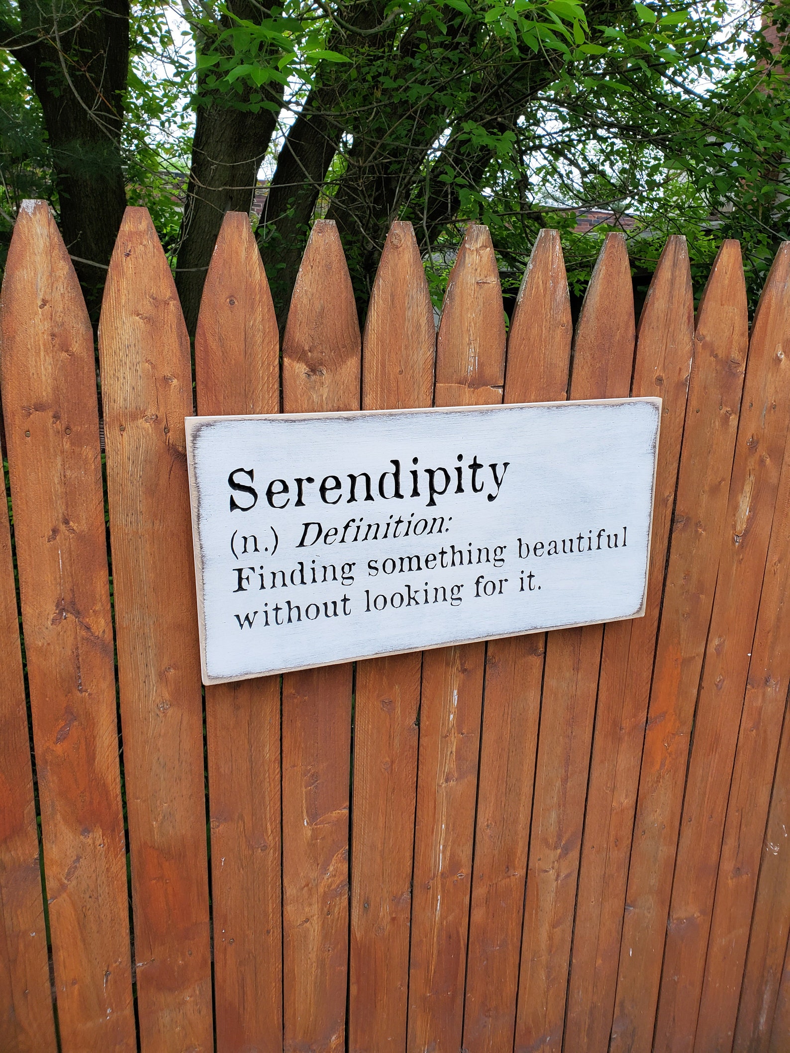 Custom Carved Wooden Sign serendipity Finding - Etsy