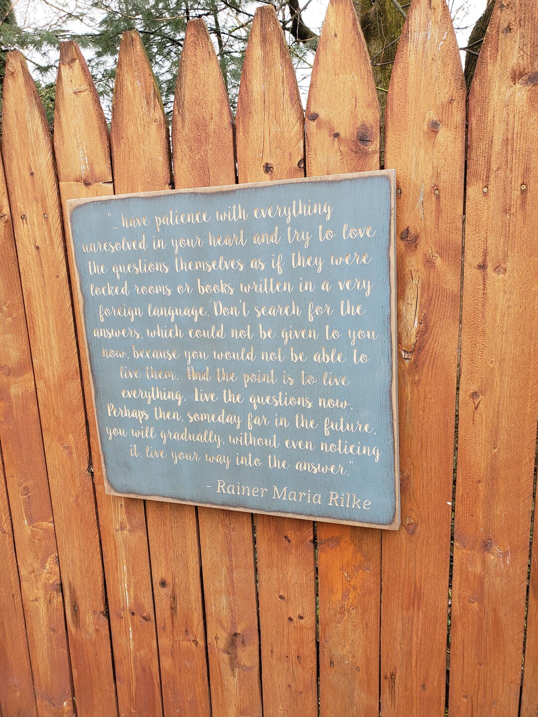 Custom Carved Wooden Sign have Patience With Everything Unresolved in ...