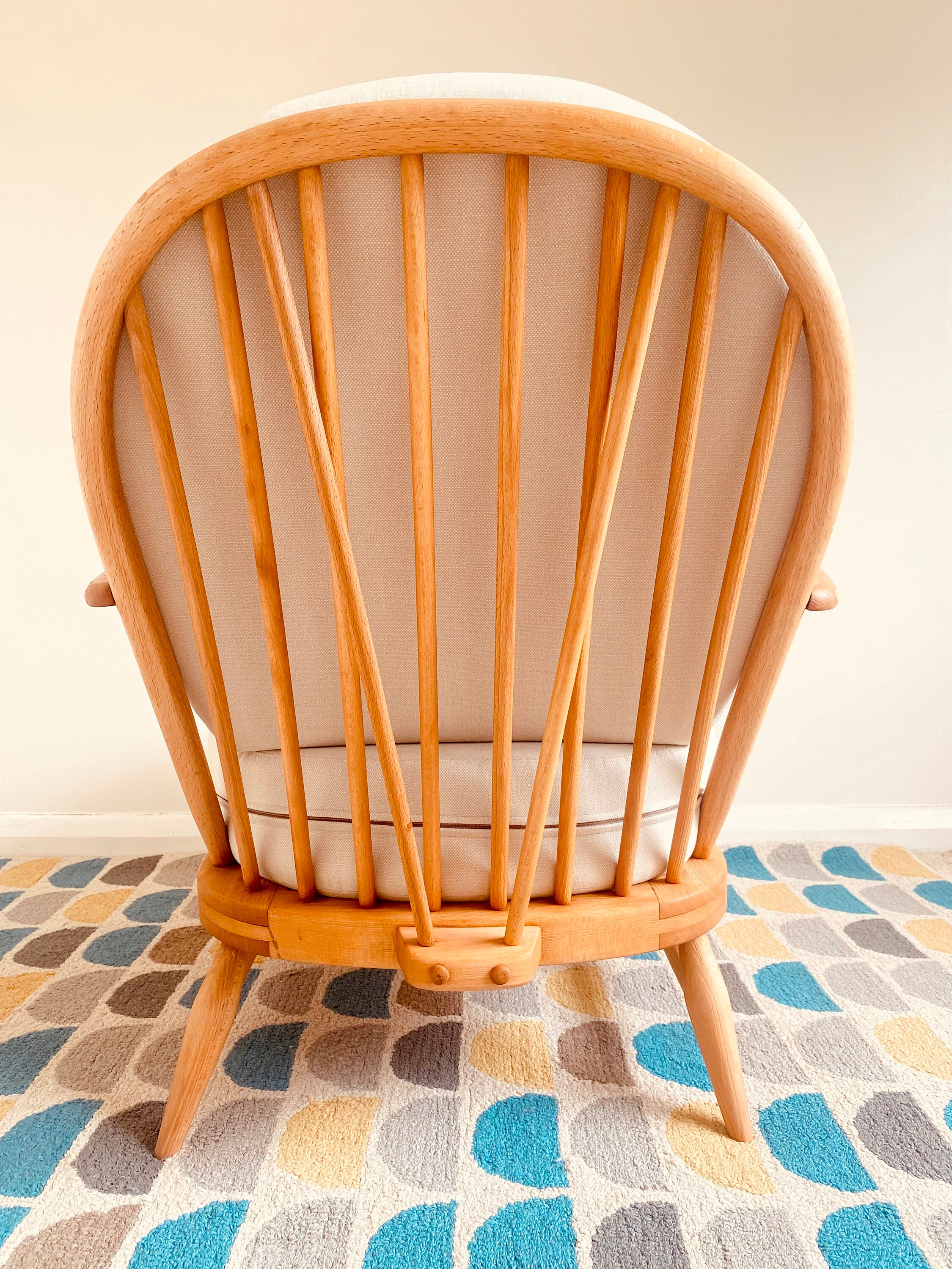 Ercol 203 Armchair Fully Restored Blond Frame With Stone Covers - Etsy UK