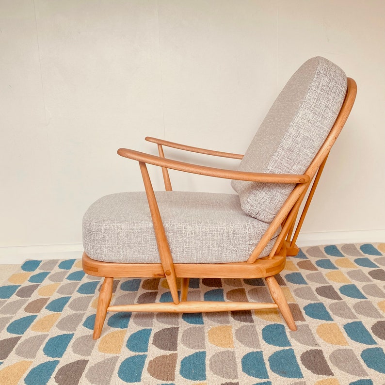 Ercol 203 Armchair Fully Restored Blond Frame With Stone Covers - Etsy UK