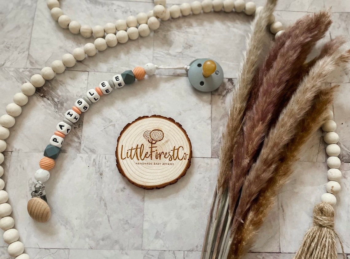 Personalized Name Pacifier Clips Custom Pacifier Clips - Etsy