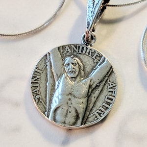 Necklace - St Andrew the Apostle 18mm - Sterling Silver + 18 Inch ...