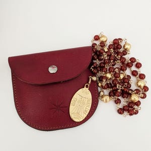 God Our Father Consecration Chaplet 22x35mm Red Agate - 18K Gold ...