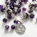 Rosary St James Cross Amethyst Brother Apostles Sts - Etsy