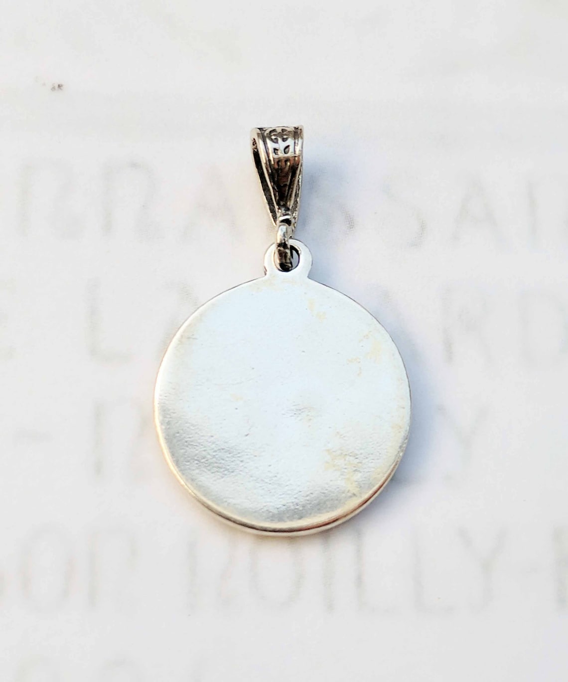 Medal Holy Spirit Sterling Silver 18mm - Etsy