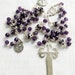 Rosary St James Cross Amethyst Brother Apostles Sts - Etsy