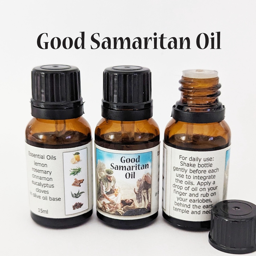 Good Samaritan Oil 15ml Bottle and the Good Samaritan Prayer Card - Etsy