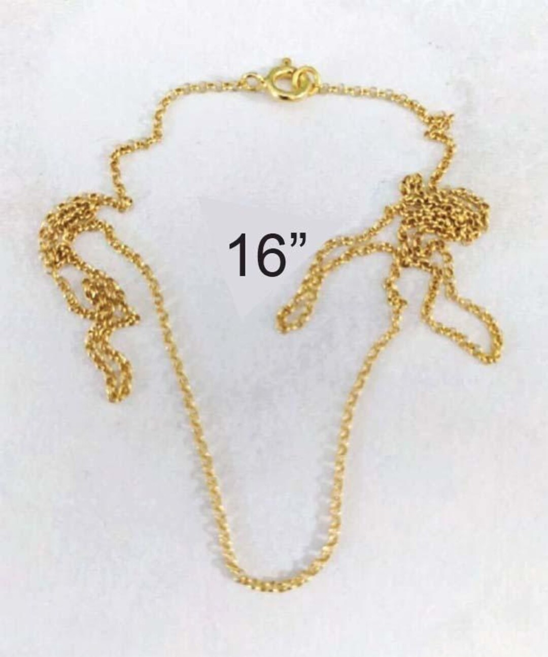 1mm Rolo Chain - 18K Gold Vermeil Italian - 16 Inches - Etsy