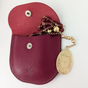 God Our Father Consecration Chaplet 22x35mm Red Agate - 18K Gold ...