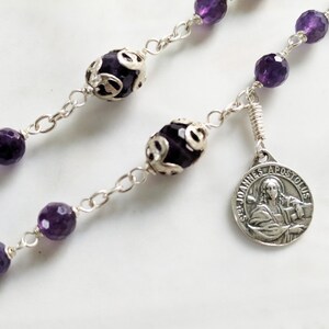 Rosary - St James Cross - Amethyst + Brother Apostles Sts James & John ...