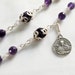 Rosary St James Cross Amethyst Brother Apostles Sts - Etsy