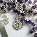 Rosary St James Cross Amethyst Brother Apostles Sts - Etsy