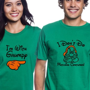 Disney Grumpy Matching Couple Shirts / Halloween I Don’t Do Matching ...