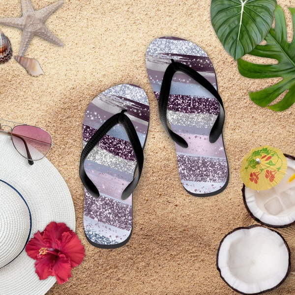 Lavender Flip Flops - Etsy