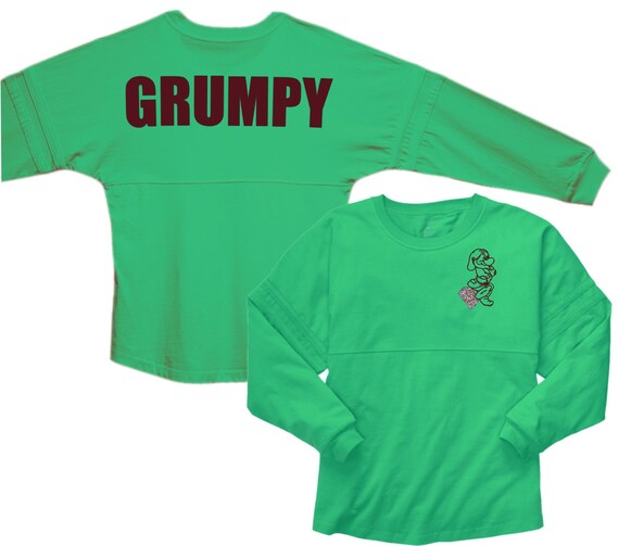 Disney Grumpy Jersey/ Seven Dwarfs Grumpy Spirit Shirt/ Disney | Etsy