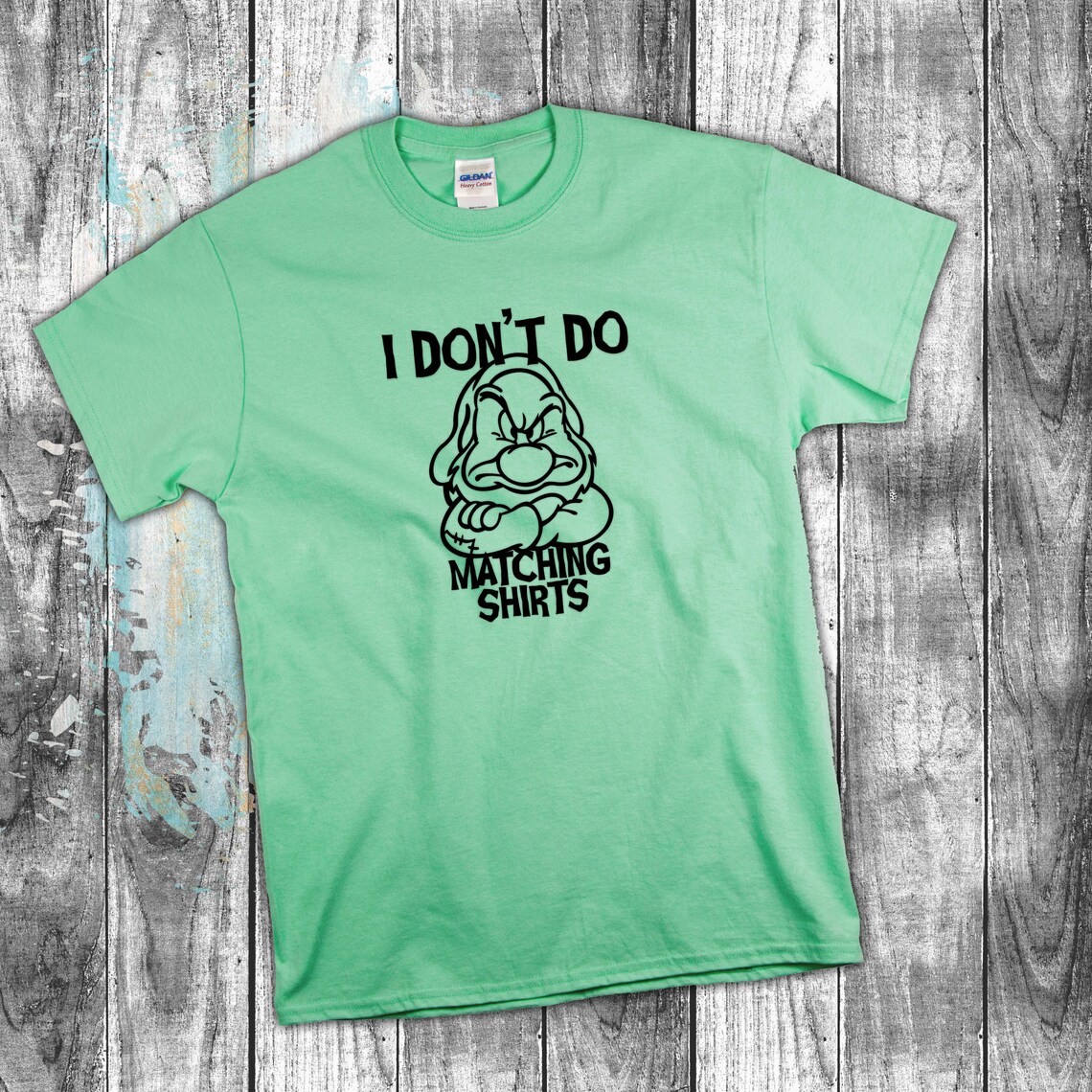 I Dont Do Matching Shirts Disney Grumpy Shirt/ Disney | Etsy