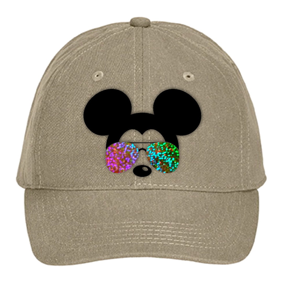 Disney Mickey Mouse Hat/ Holographic Sunglasses Mickey Baseball Hat ...