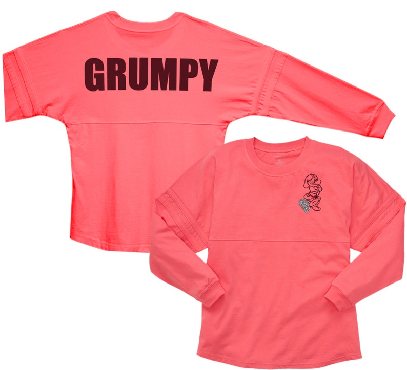 Disney Grumpy Jersey/ Seven Dwarfs Grumpy Spirit Shirt/ Disney | Etsy